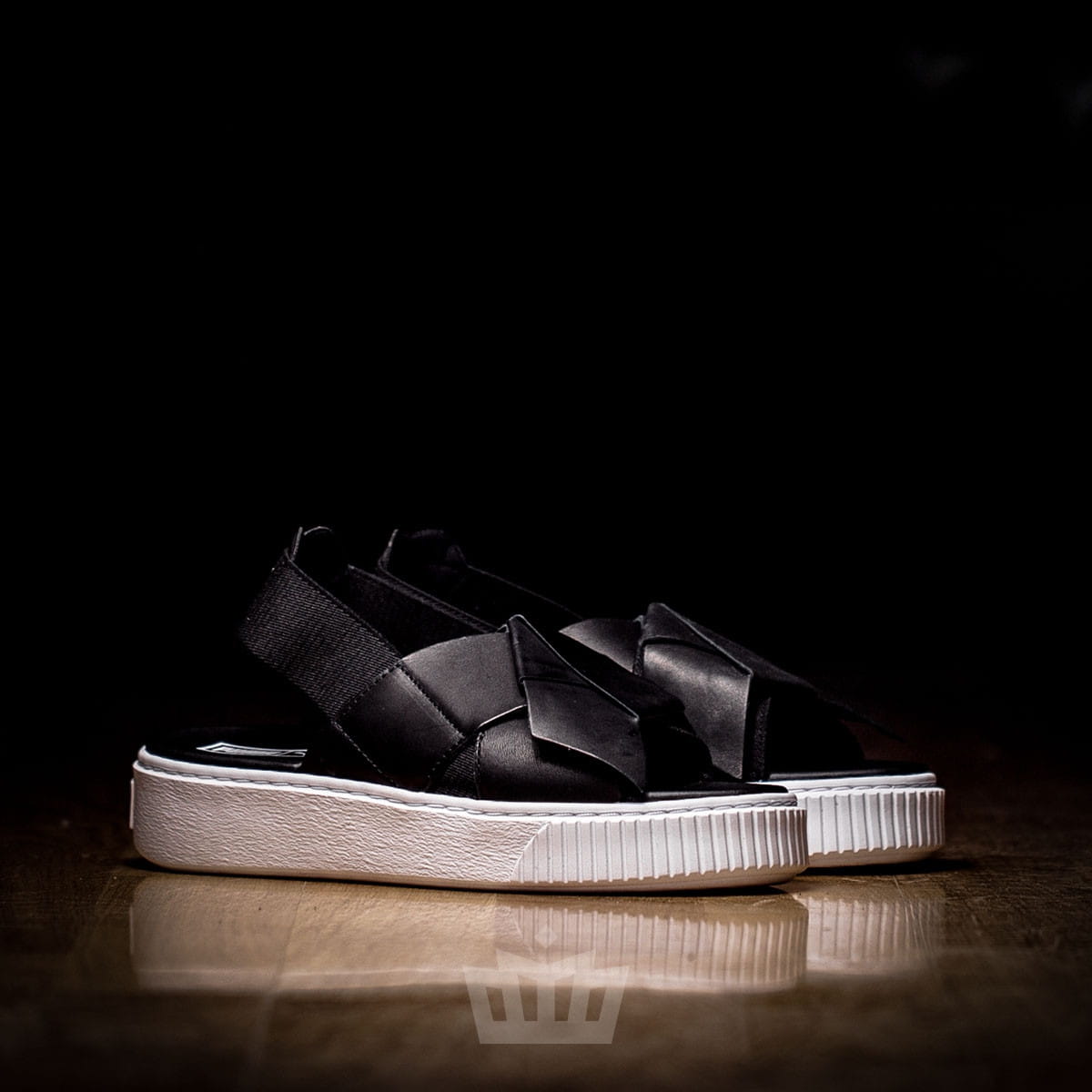 Puma Wmns Platform Sandal LEA Black White - 36548101 w Ataf.pl