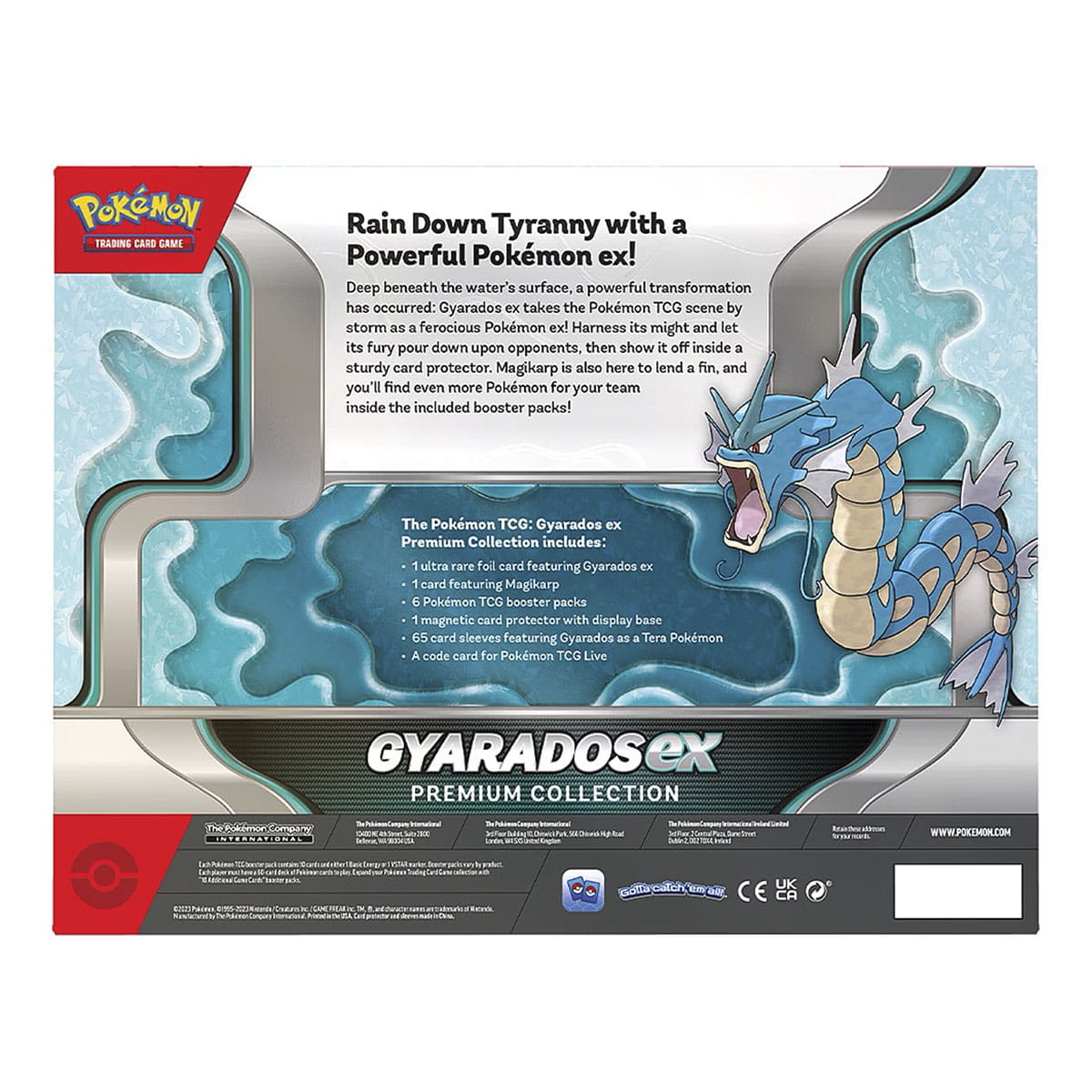 Pokemon TCG: Gyarados Ex Premium Collection Zestaw Kolekcjonerski ...