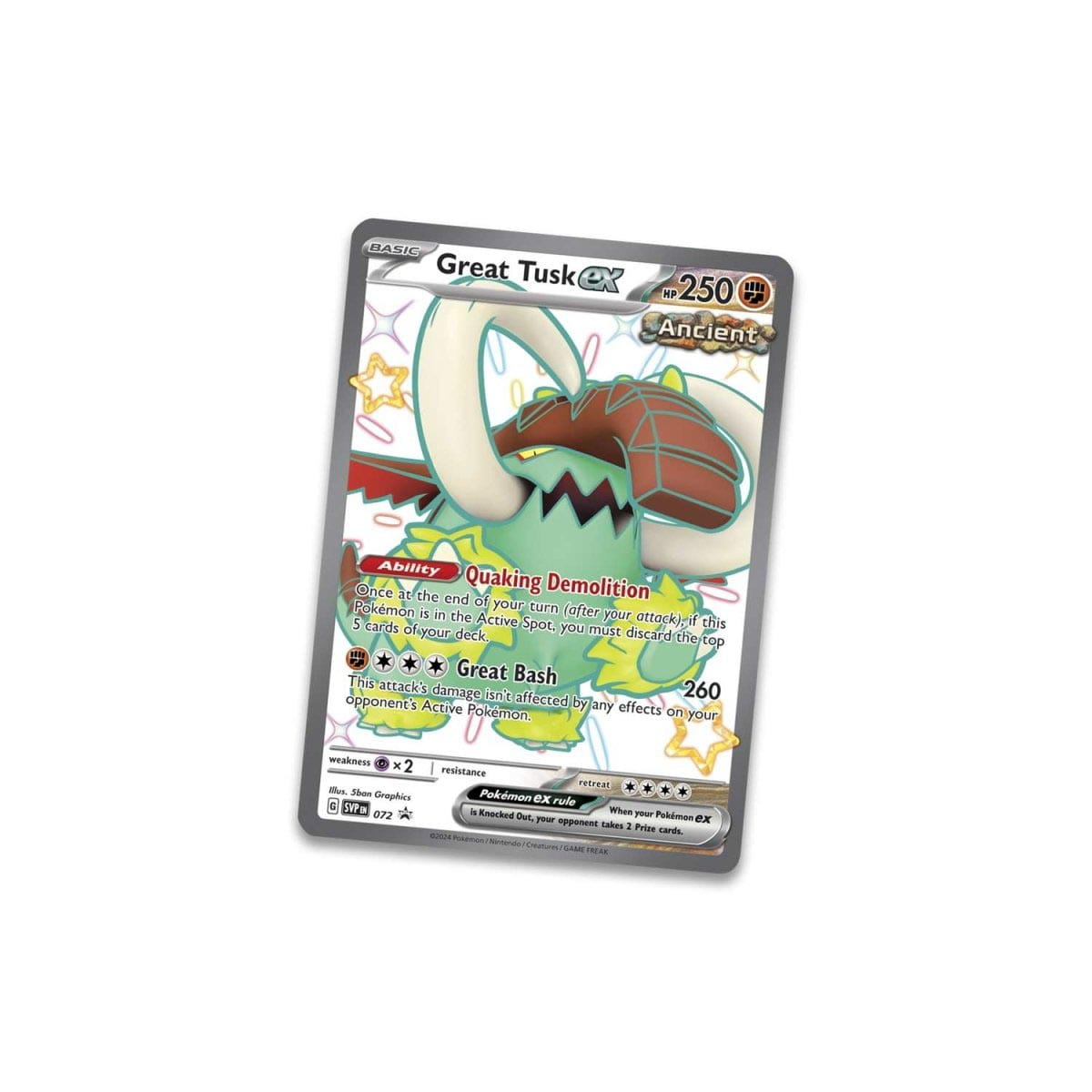 Pokemon TCG: Paldean Fates Tin 5-booster Great Tusk - 856240-GT w Ataf.pl